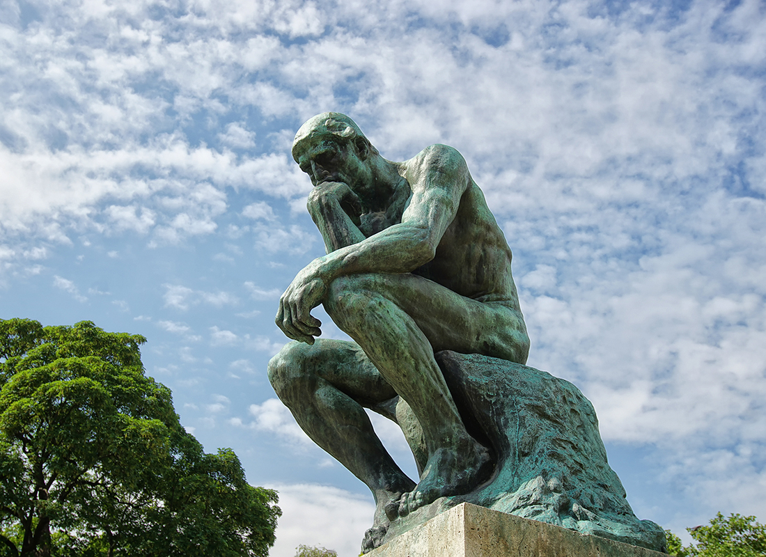The Thinker Wallpaper Hd