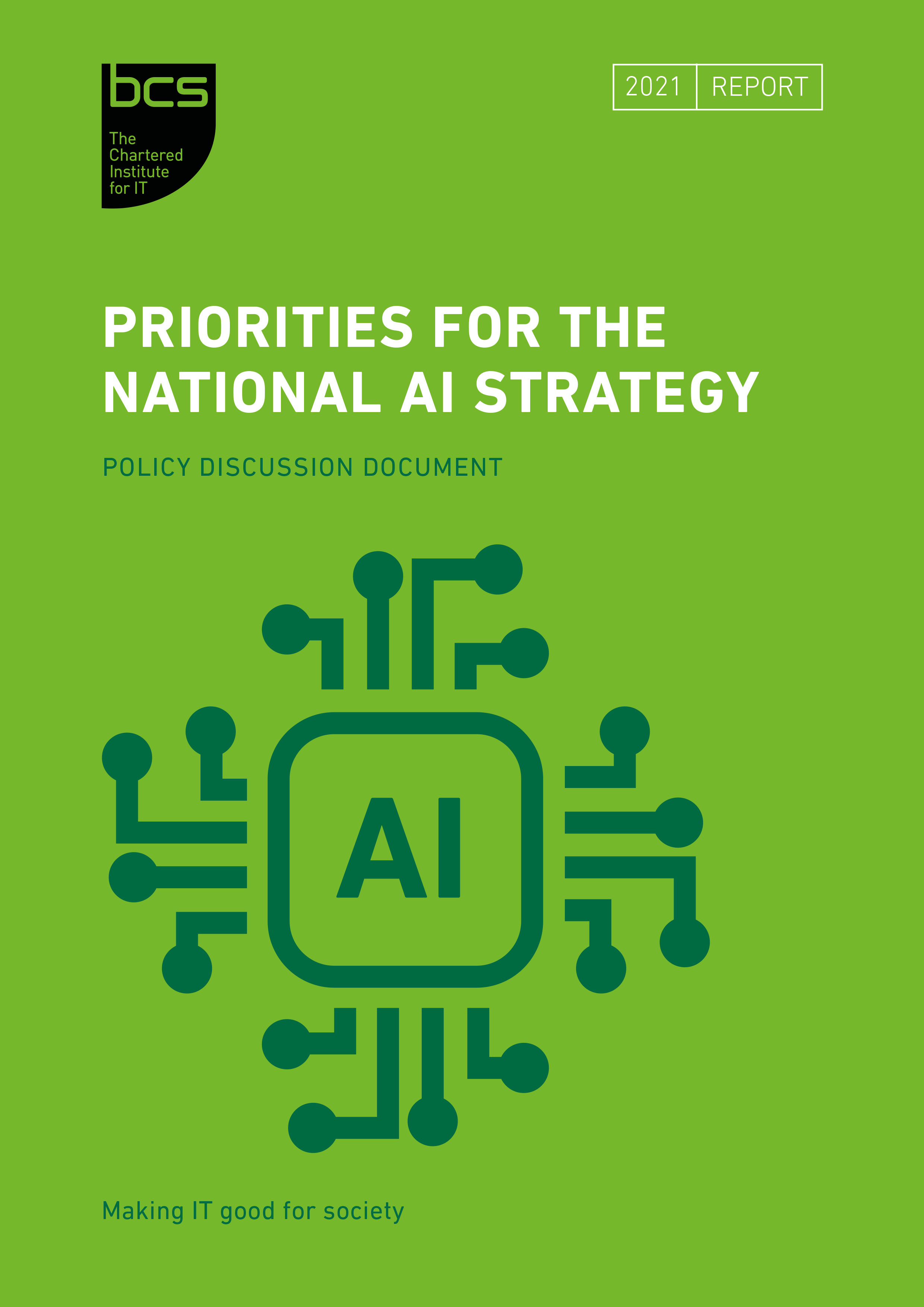 Priorities for the national AI strategy | BCS